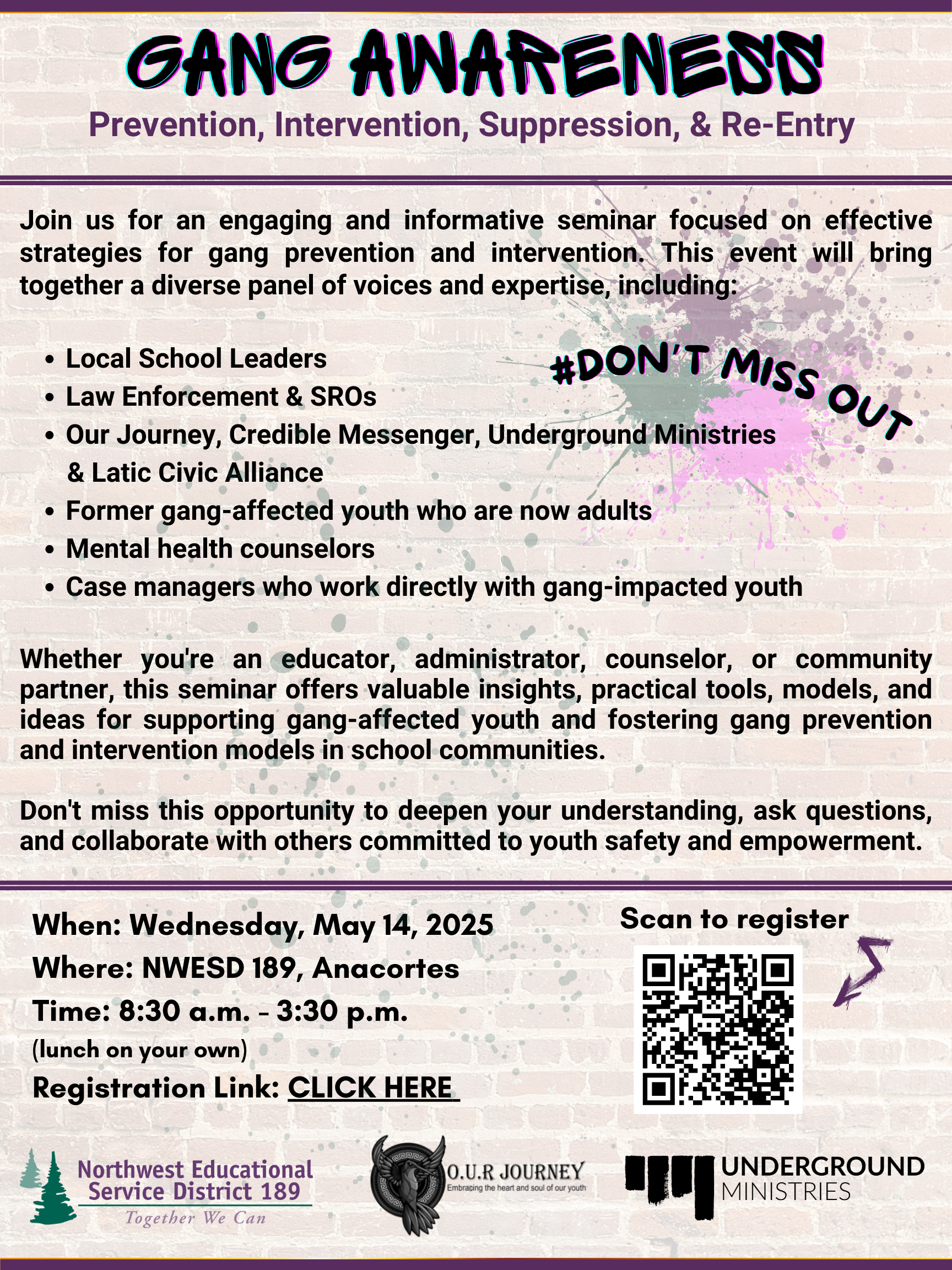 Wednesday: Gangs Awareness | Prevention, Intervention, Suppression, and ...
