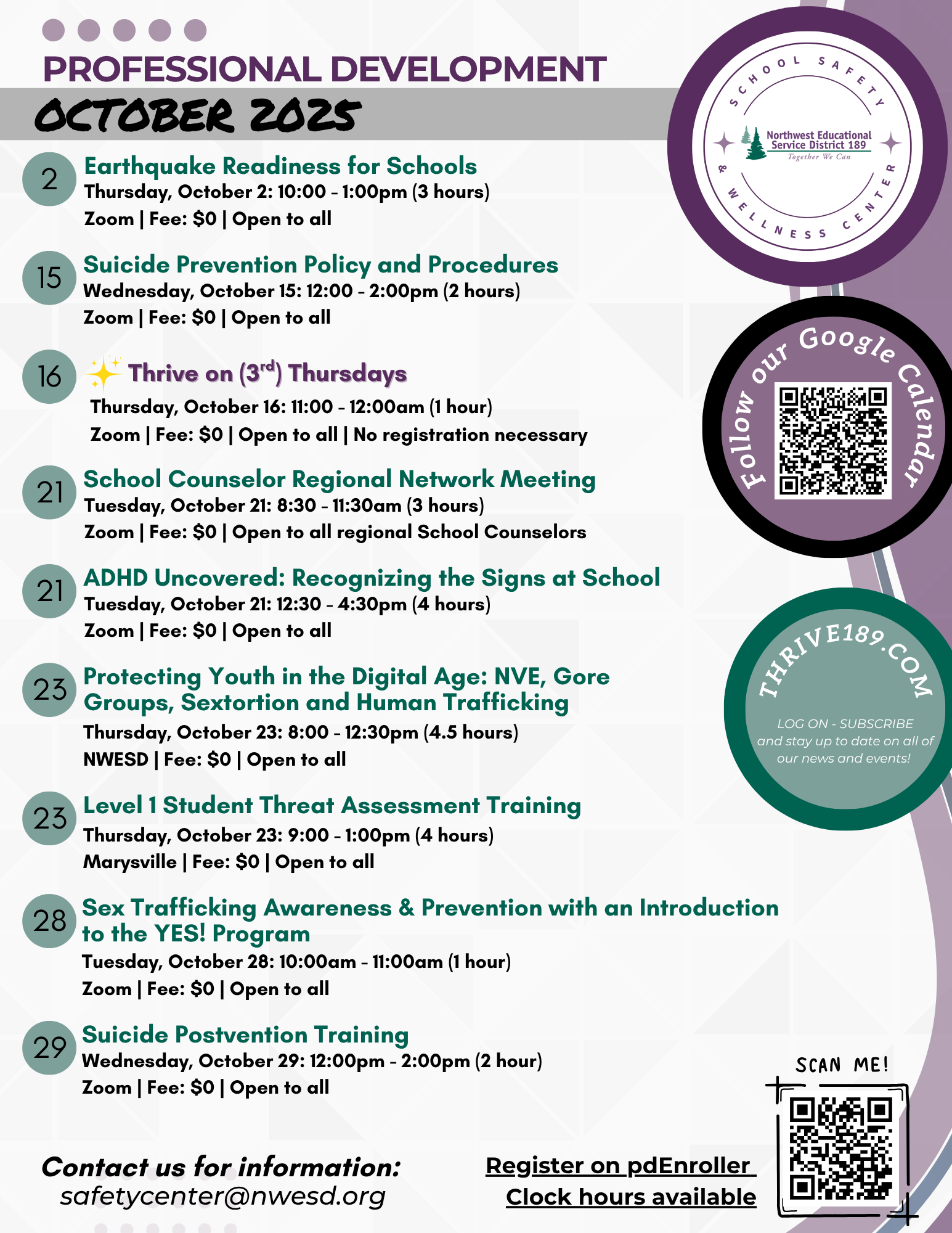 It’s Safe Schools Week! The NWESD 189 School Safety and Wellness Center ...